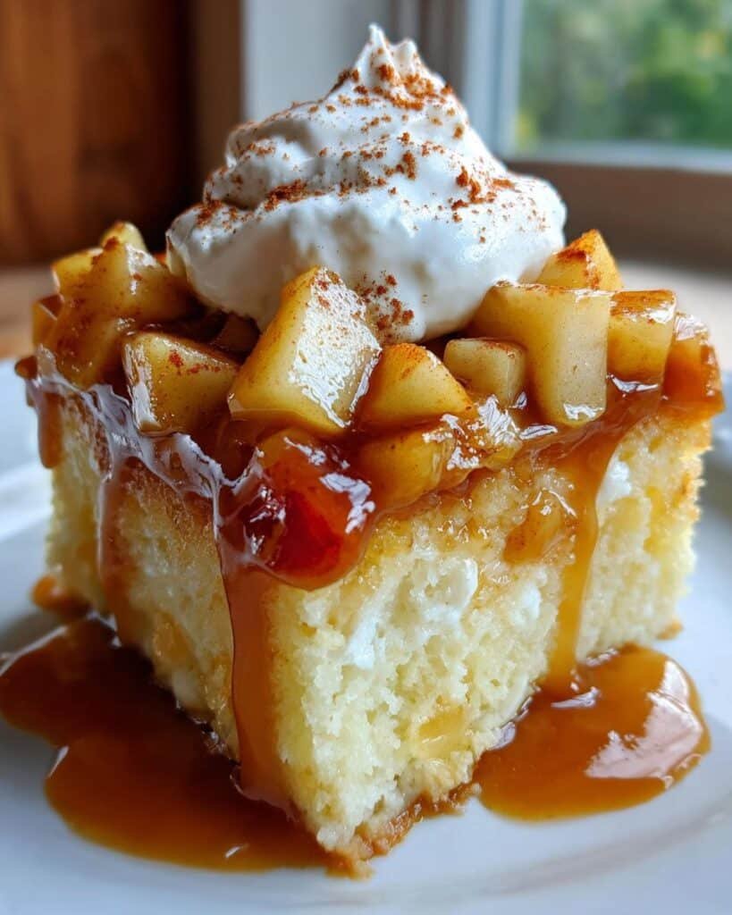 Irresistible Caramel Apple Poke Cake Recipe in 3 Easy Steps